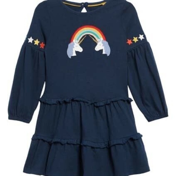 Mini Boden Dresses Mini Boden Rainbow Dress Blue Tiered Unicorn mini-boden-dresses-mini-boden-rainbow-dress-blue-tiered-unicorn